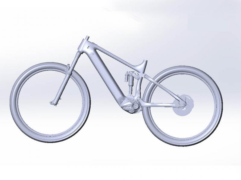 Fully Internal Cable Routing Suspension Electric MTB Frame Manufacturer ...